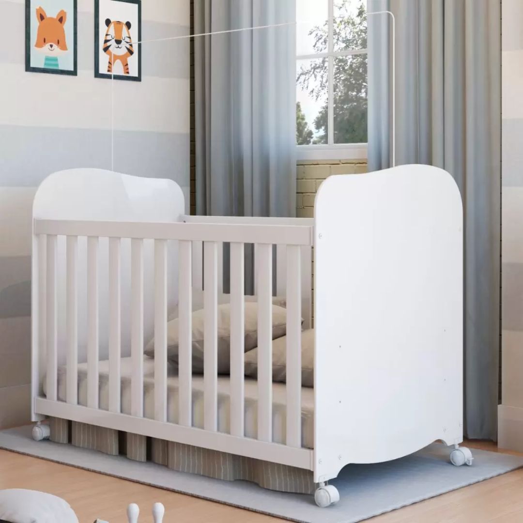 Berço Peróba Uli Branco Brilho – Rede Unilar HS Móveis