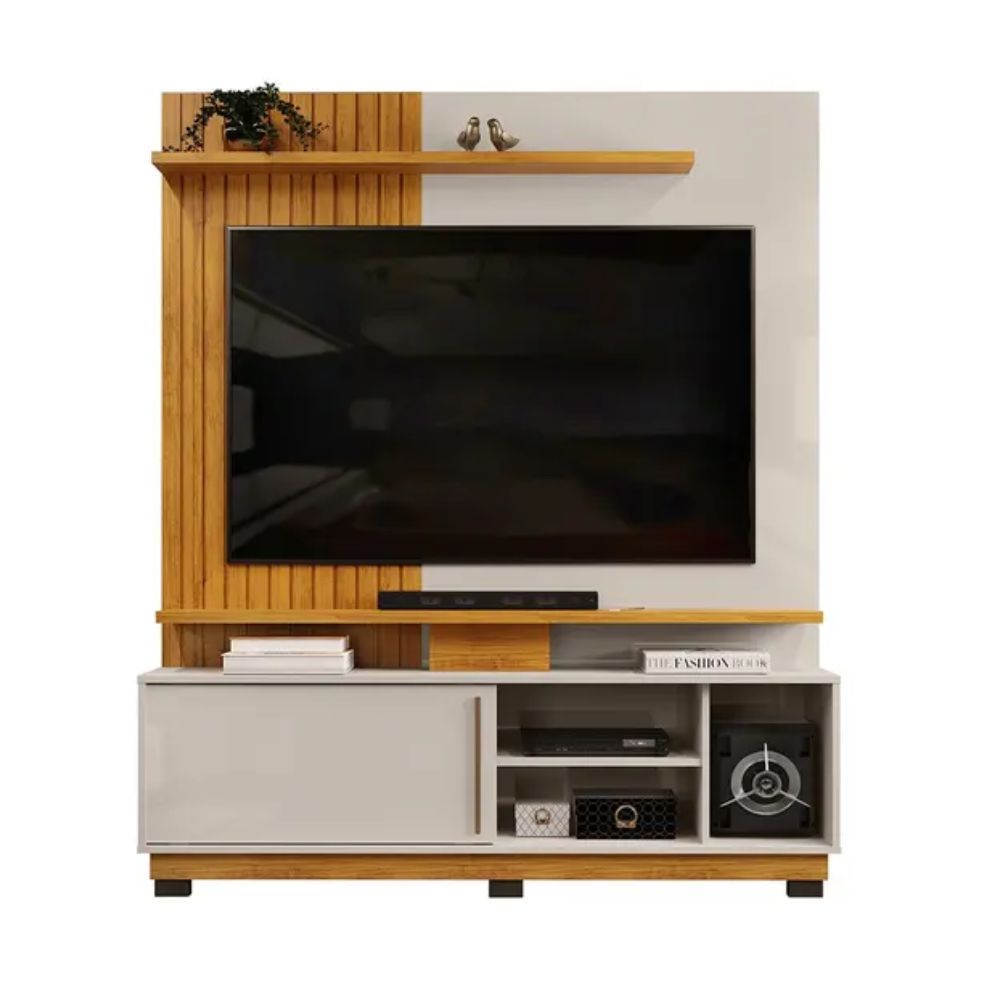 Estante Home DJ Móveis Atenas com Pés Cedro/Bali – Rede Unilar HS Móveis