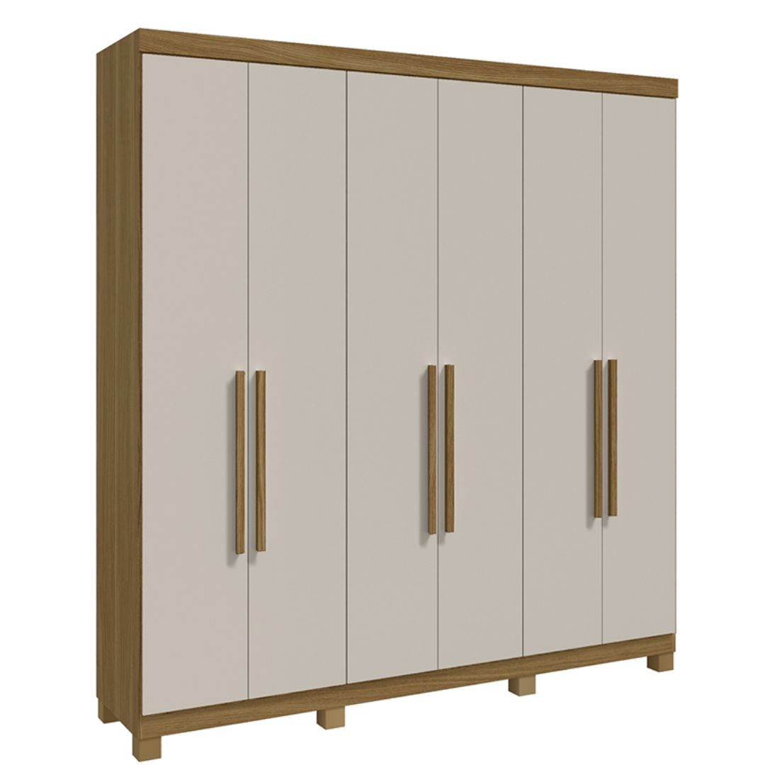 Guarda Roupa Rimo Paranoá 6 Portas Freijó – Rede Unilar HS Móveis